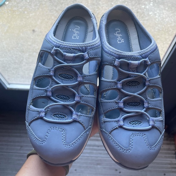 Ryka | Shoes | Ryka Tensile Leather Fisherman Bungee Slide Mule 8 ...